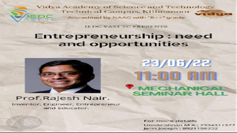 News-Vidya Academy of Science & Technology